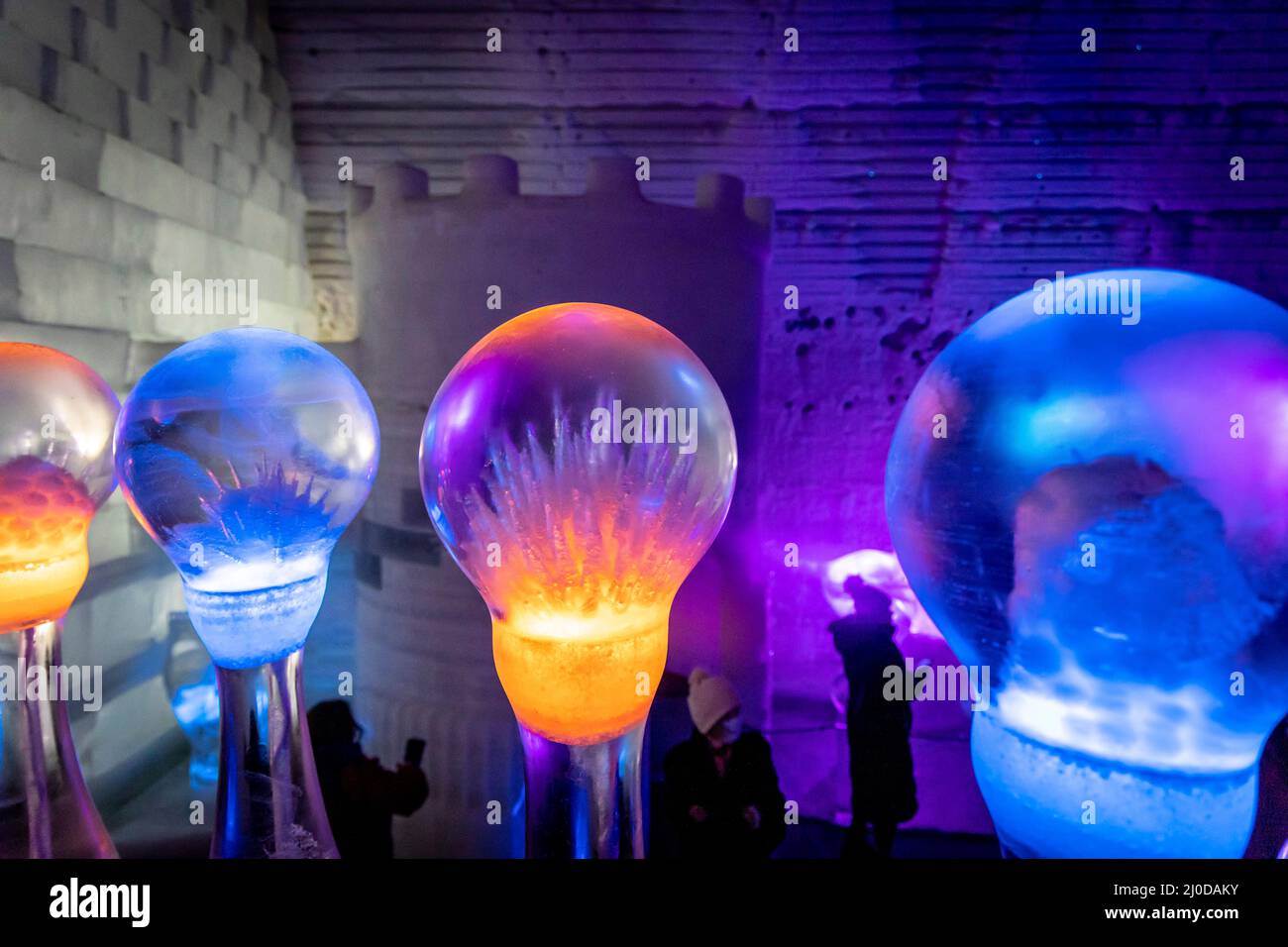 Aurora Ice Museum, Chena Hot Springs Resort, Alaska Stock Photo - Alamy