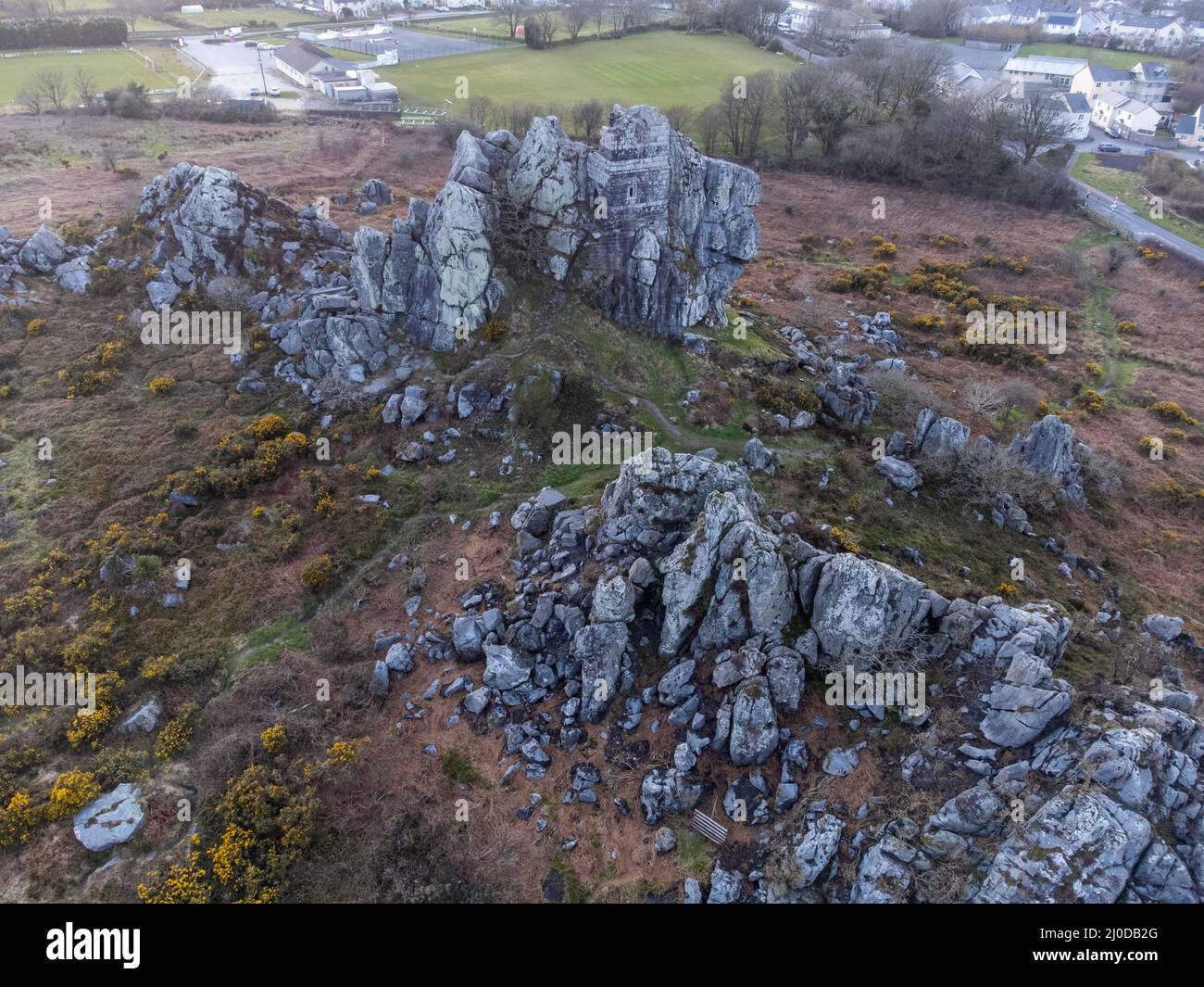 Roche rock cornwall England uk Stock Photo - Alamy