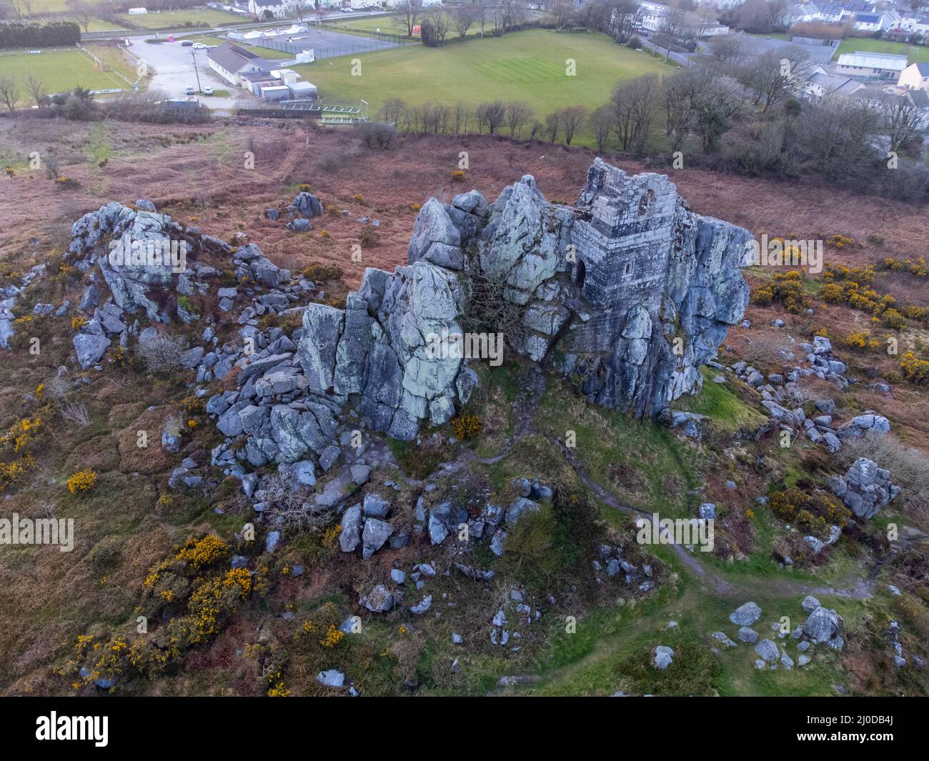 Roche rock cornwall England uk Stock Photo - Alamy