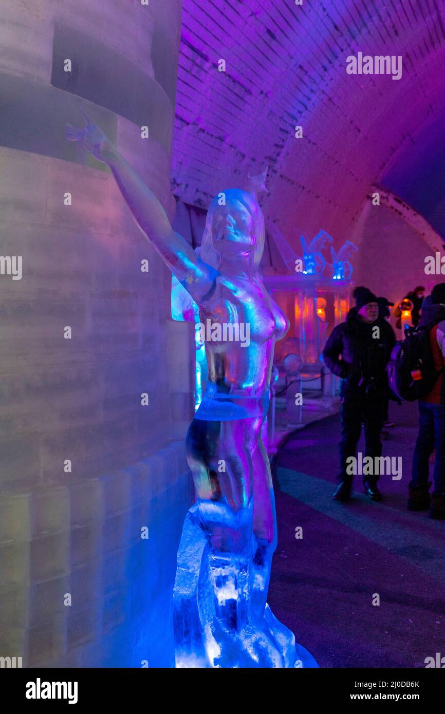 Aurora Ice Museum, Chena Hot Springs Resort, Alaska Stock Photo - Alamy