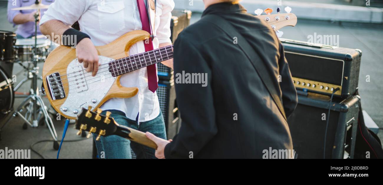 Stage live show performance band playing hi-res stock photography and ...