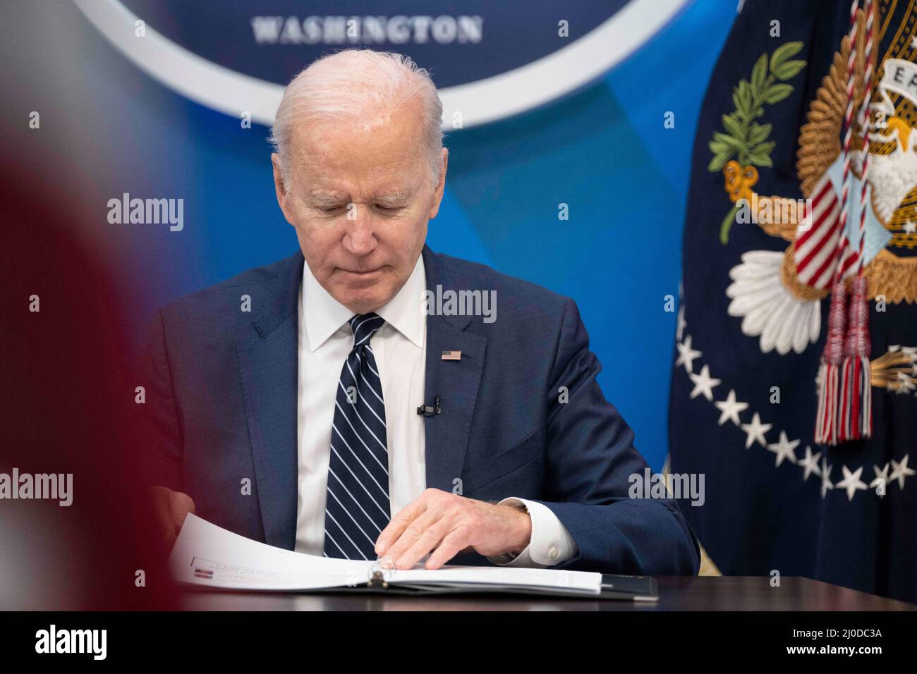 United States President Joe Biden meets with researchers and patients ...