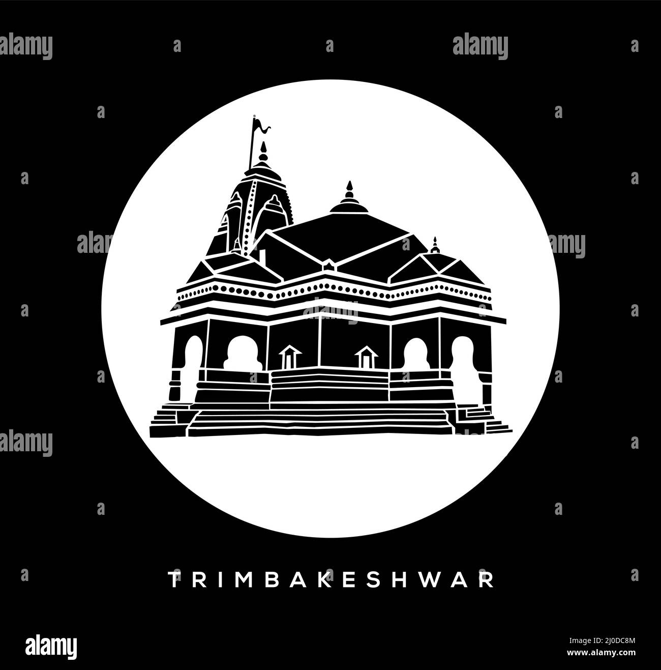 Nashik temple Stock Vector Images - Alamy