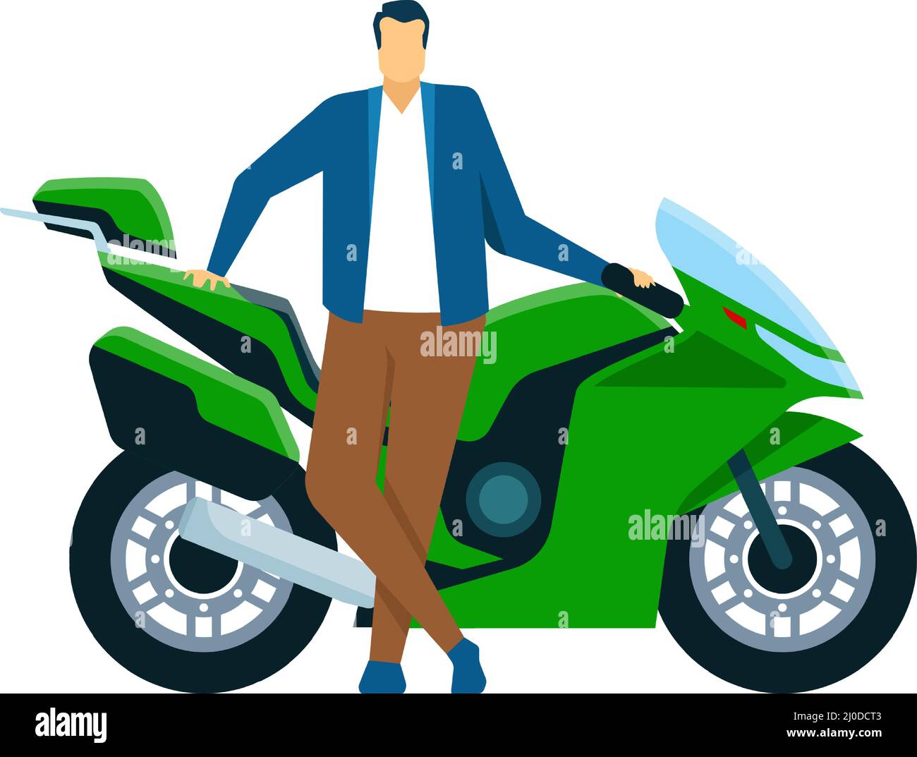 Couple riding motorcycle, men Stock Vector Images - Alamy