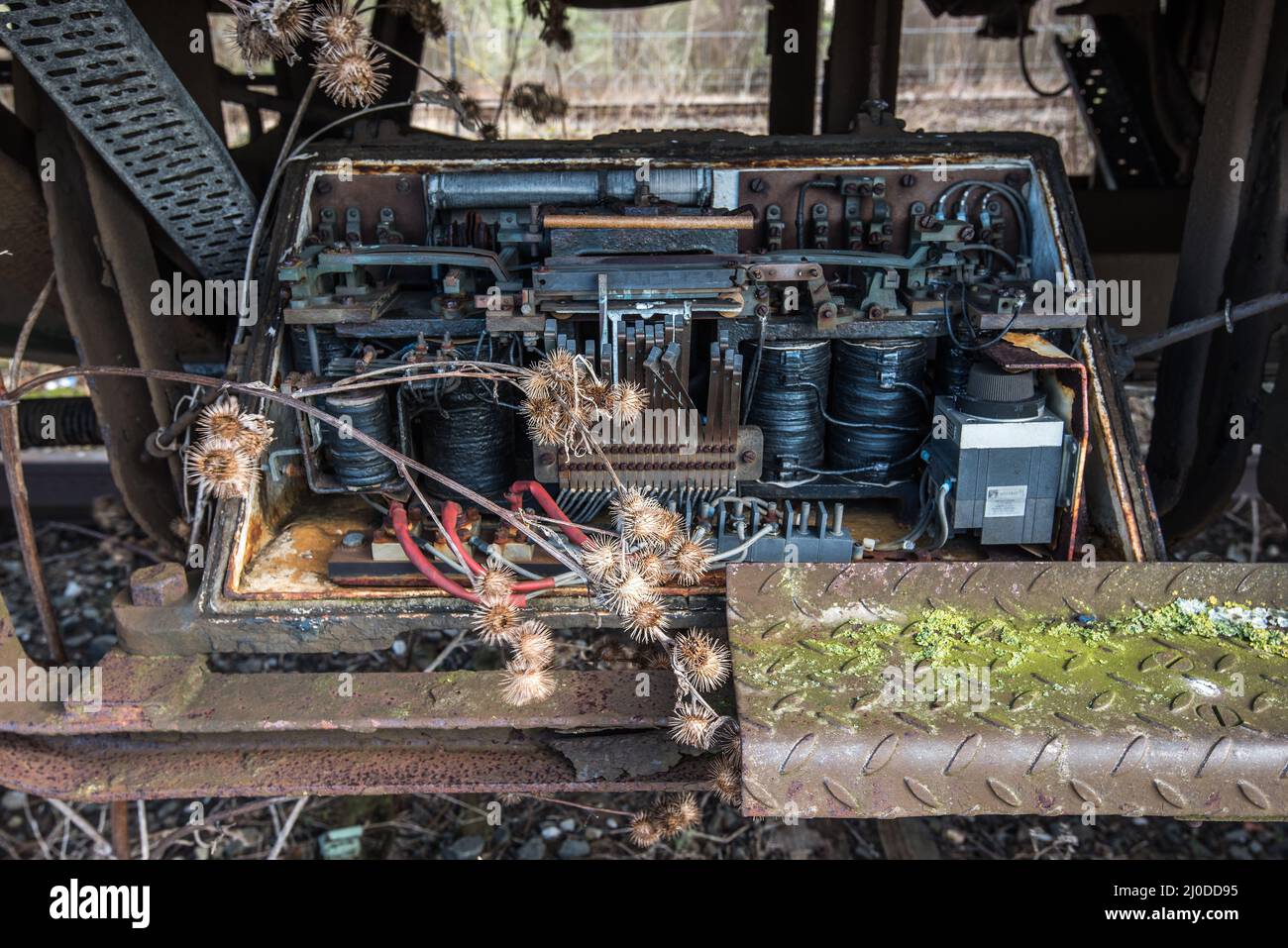 The effect of time and vandalism with rot and decay affecting parts of ...