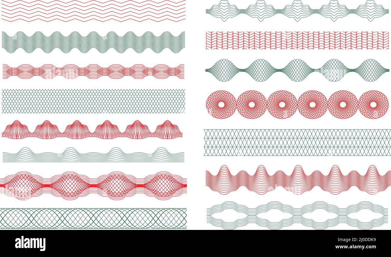 Guilloche vector borders hi-res stock photography and images - Alamy