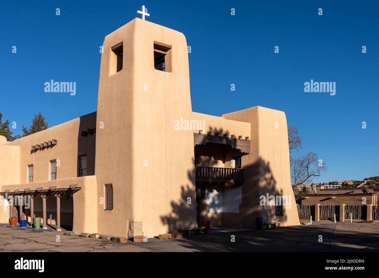 Cristo Rey Catholic Church in Santa Fe, New Mexico Stock Photo - Alamy