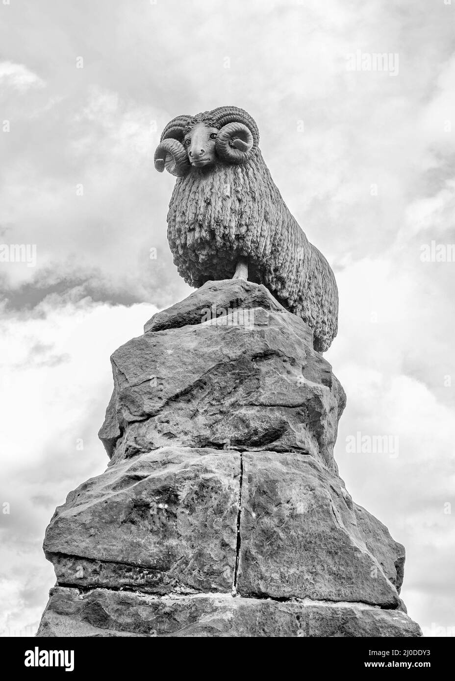 The Moffat Ram, an instantly recognizable symbol of the town of Moffat ...