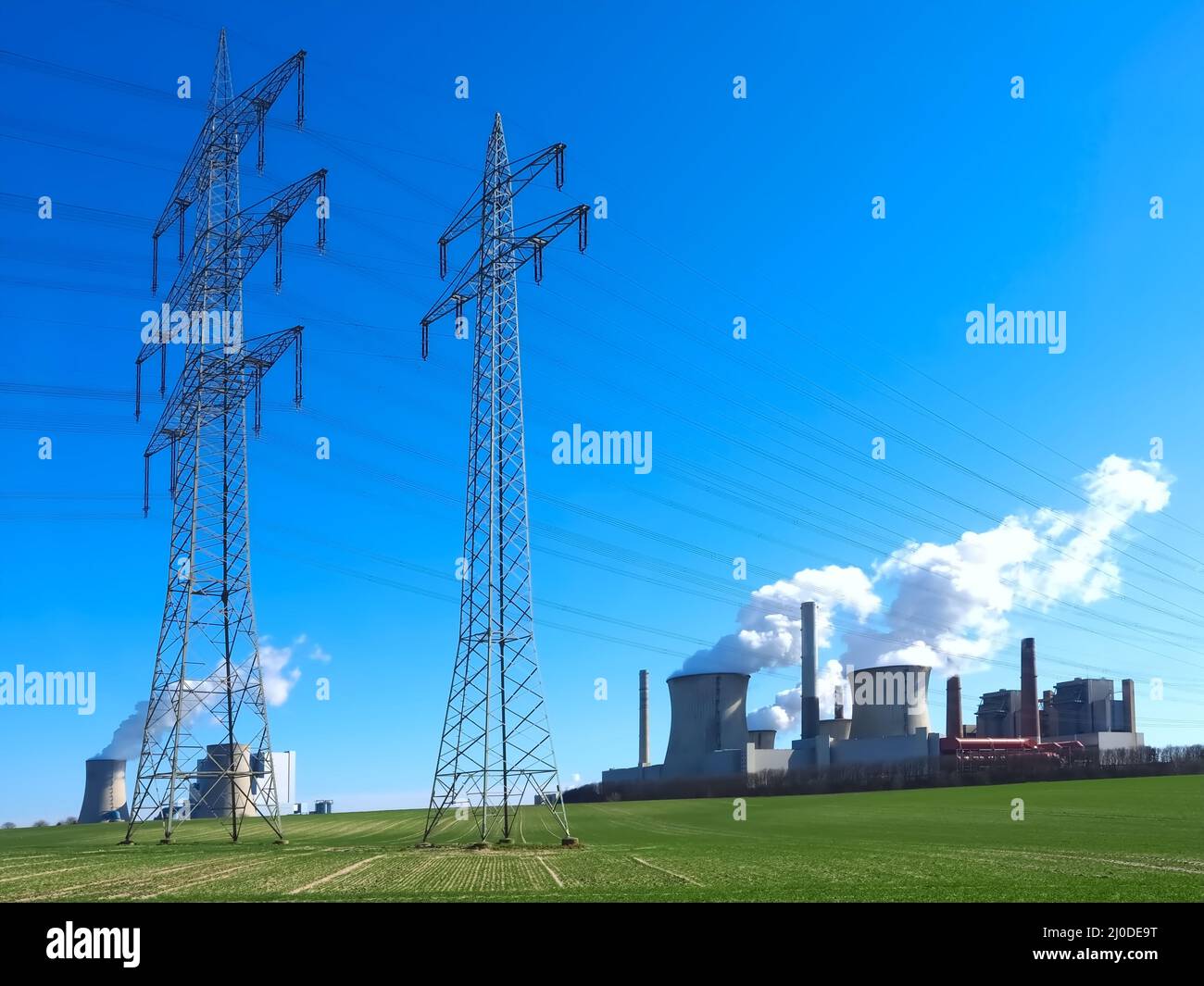 Modern brown coal power stations hi-res stock photography and images ...