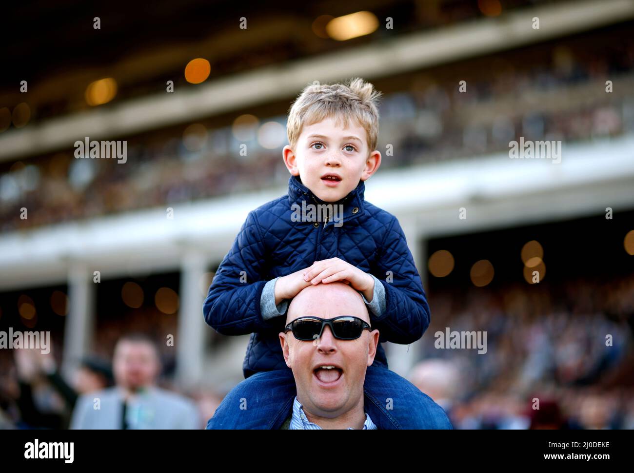 James and Hugo Allen watch the action from the Martin Pipe Conditional ...
