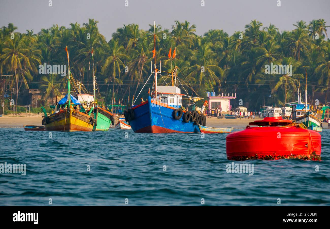 Sindhudurg, INDIA - December 23, 2021 : Troller type fishing boat at ...