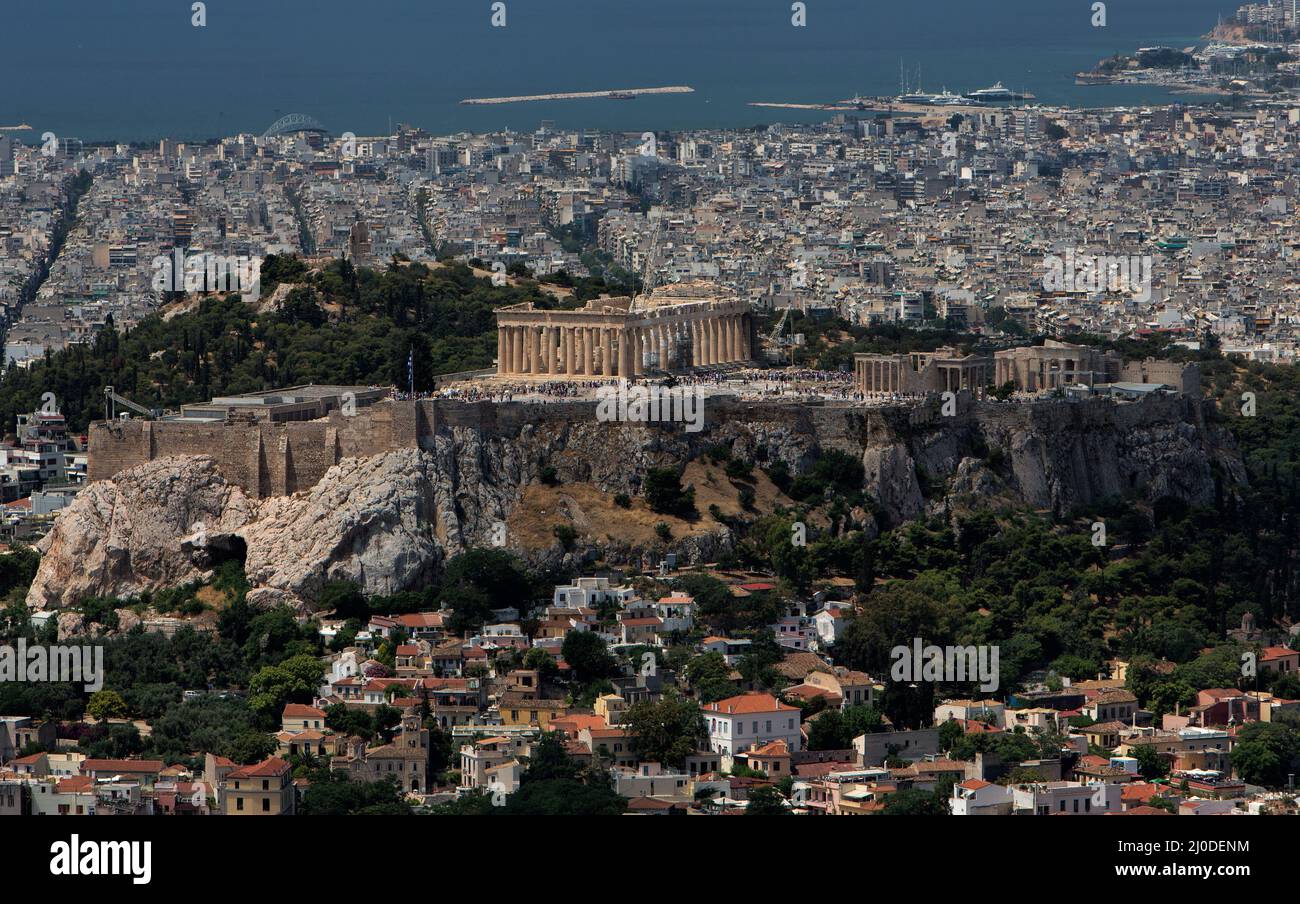 Greece - Athens. Acropolis of Athens - Akropolis - Parthenon Stock ...