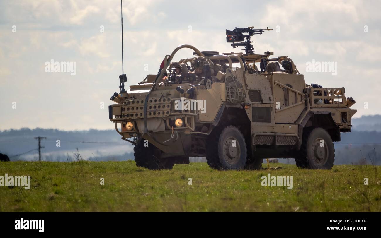 British army Supacat Jackal rapid assault, fire support and ...