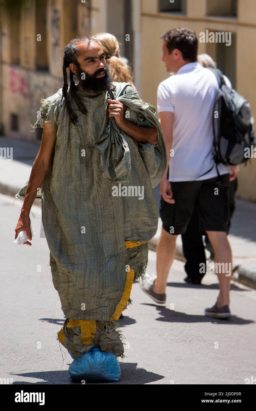 Athens poverty hi-res stock photography and images - Alamy