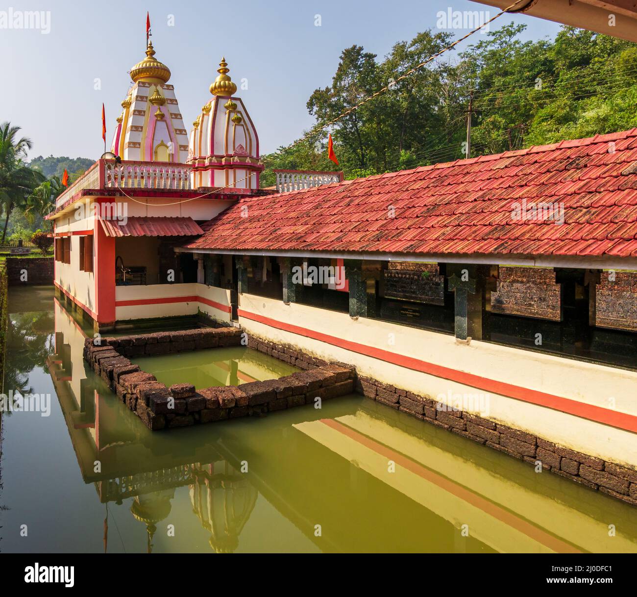 Malvan, INDIA - December 19, 2021 : Sateri devi Jala mandir, an ancient ...