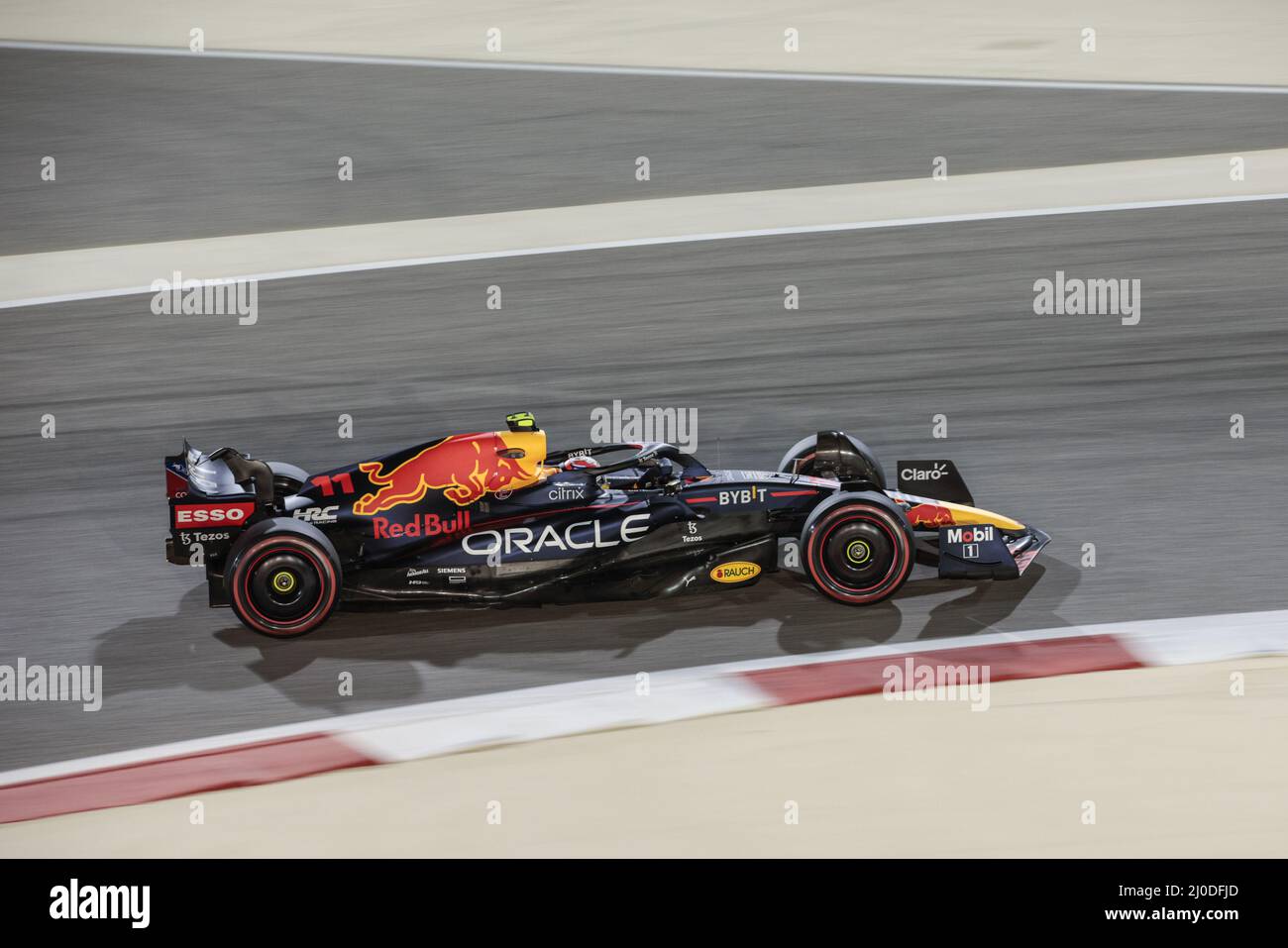 11 PEREZ Sergio (mex), Red Bull Racing RB18, action during the Formula 1 Gulf Air Bahrain Grand ...