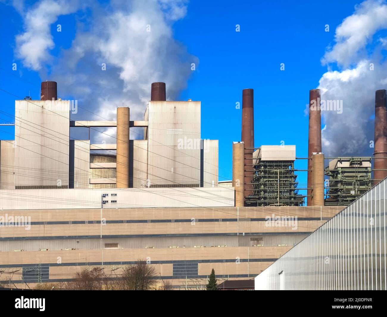 RWE Power lignite station pollutes carbon dioxide emissions in Neurath ...
