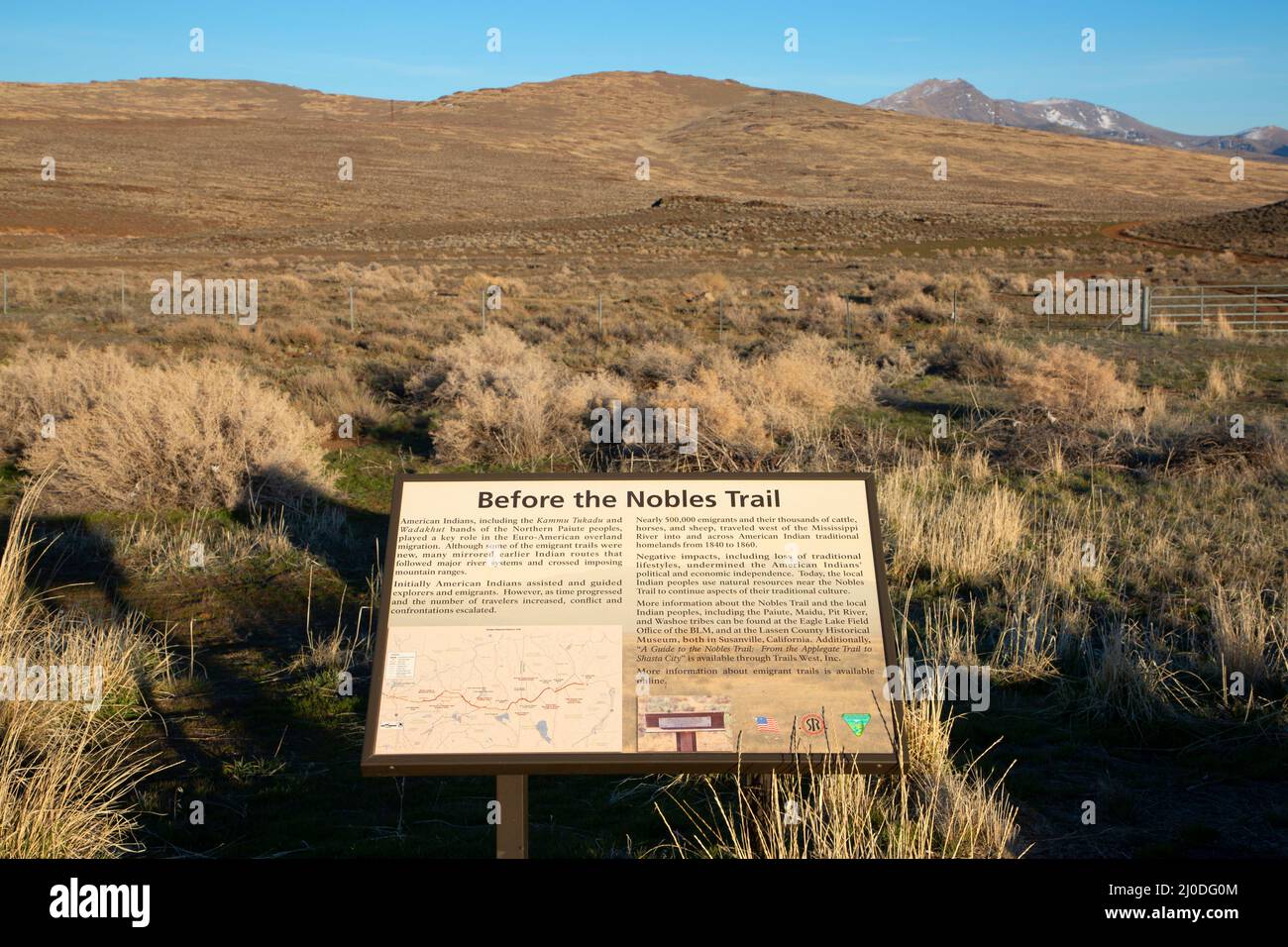 Noble Emigrant Trail interpretive board, California National Historic ...