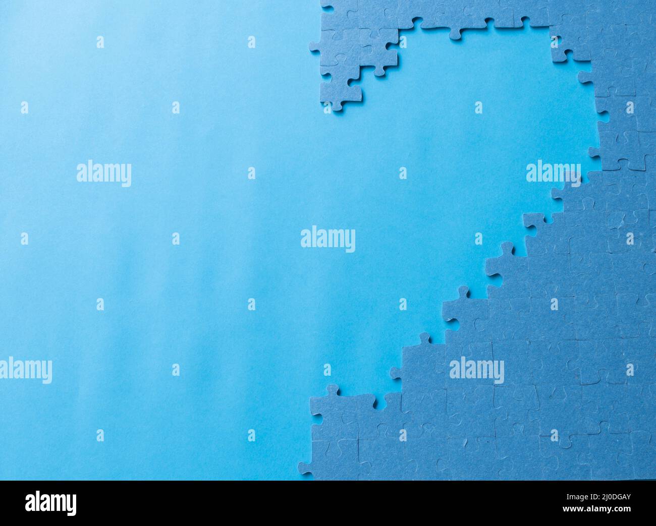 Half heart shaped. Half heart missing. Autism. Copy space Stock Photo ...