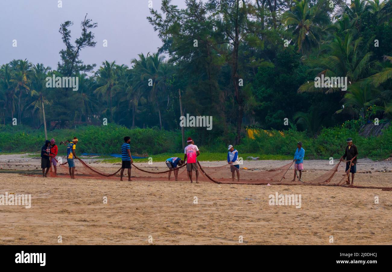 Indian seashore with person hi-res stock photography and images - Alamy