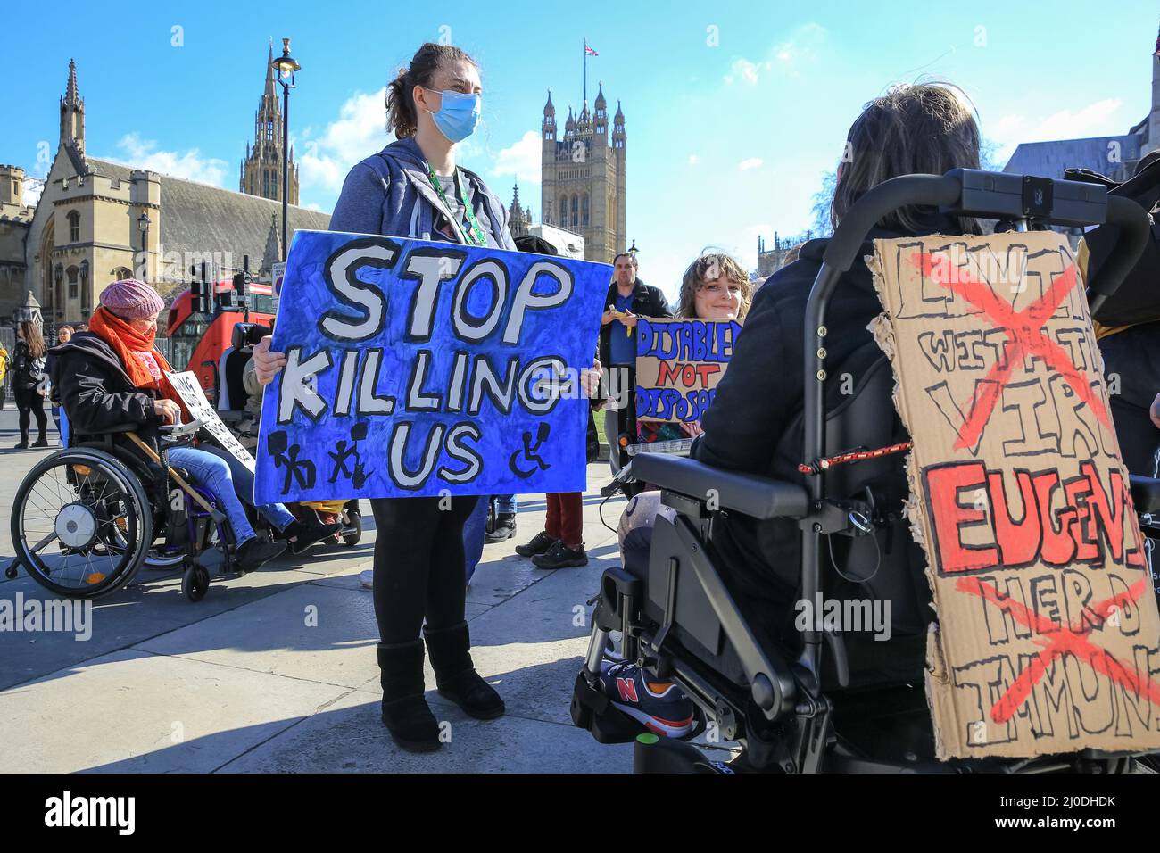 Disabled protesting hi-res stock photography and images - Alamy