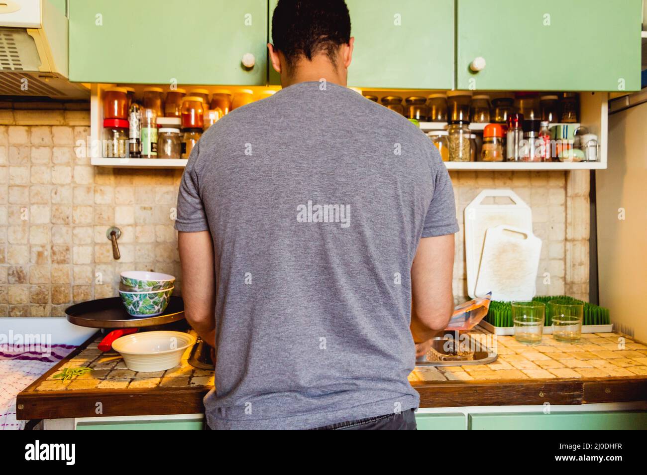 Husband doing housework hi-res stock photography and images - Alamy