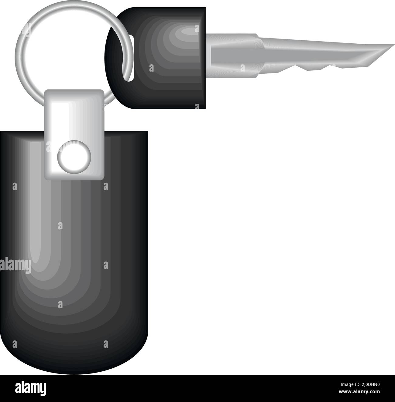 key with keychain Stock Vector Image & Art - Alamy