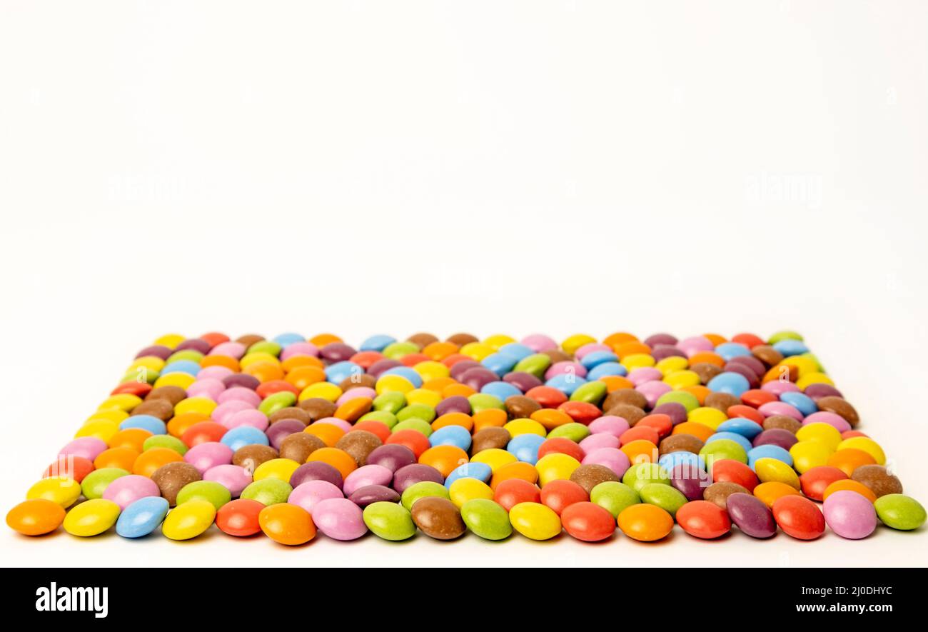 Marmalade delicacies are laid out in a square frame. Photo of chocolate ...