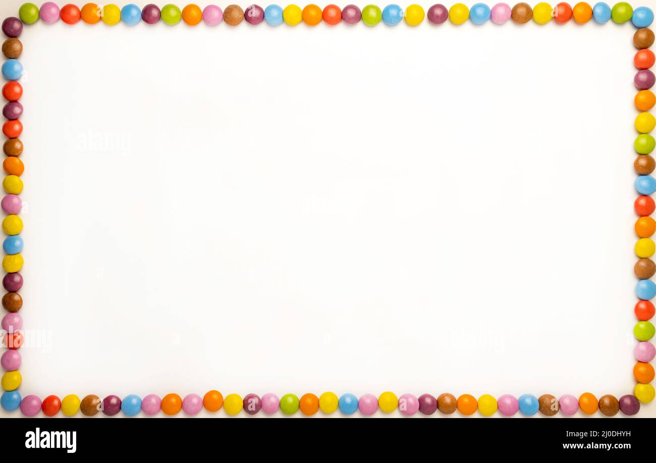 Rectangular horizontal photo frame on a white background with ...