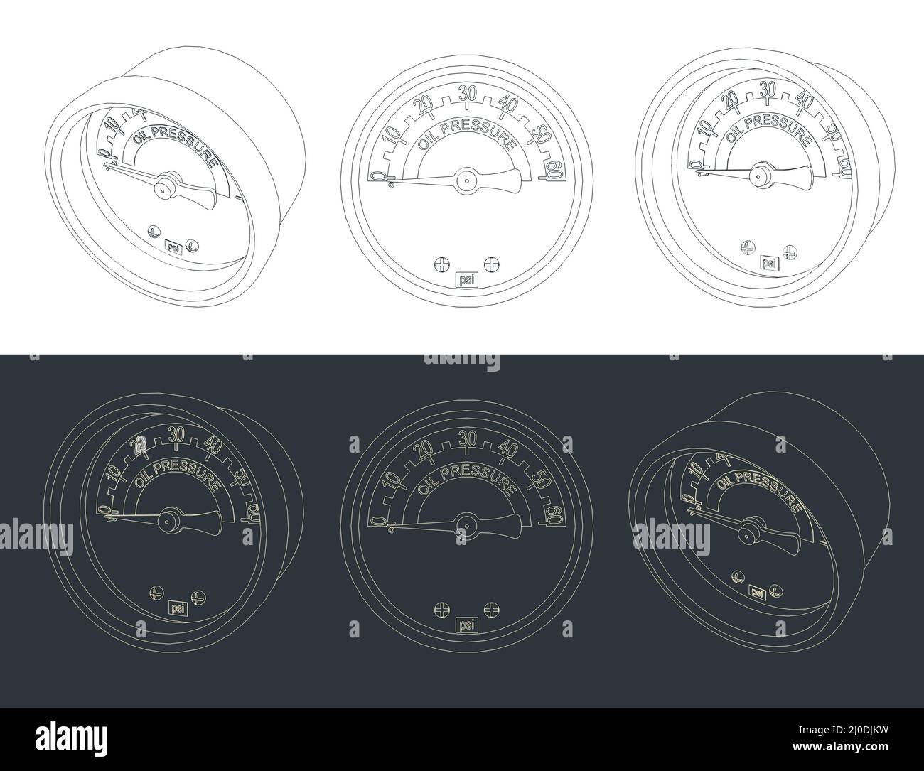 Hydraulic control valve Stock Vector Images - Alamy