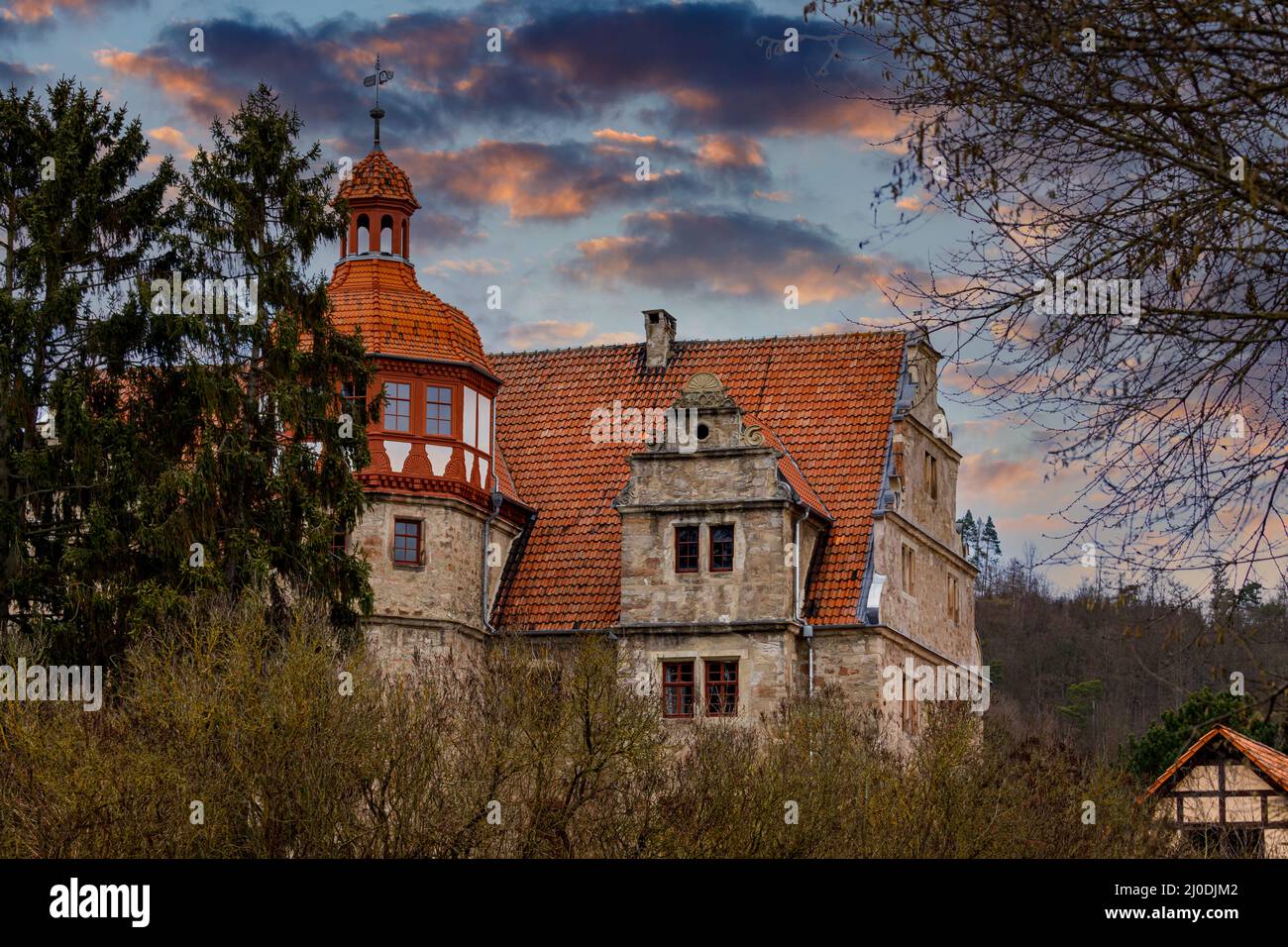 The Renaissance Castle of Nesselröden in Hesse Stock Photo - Alamy