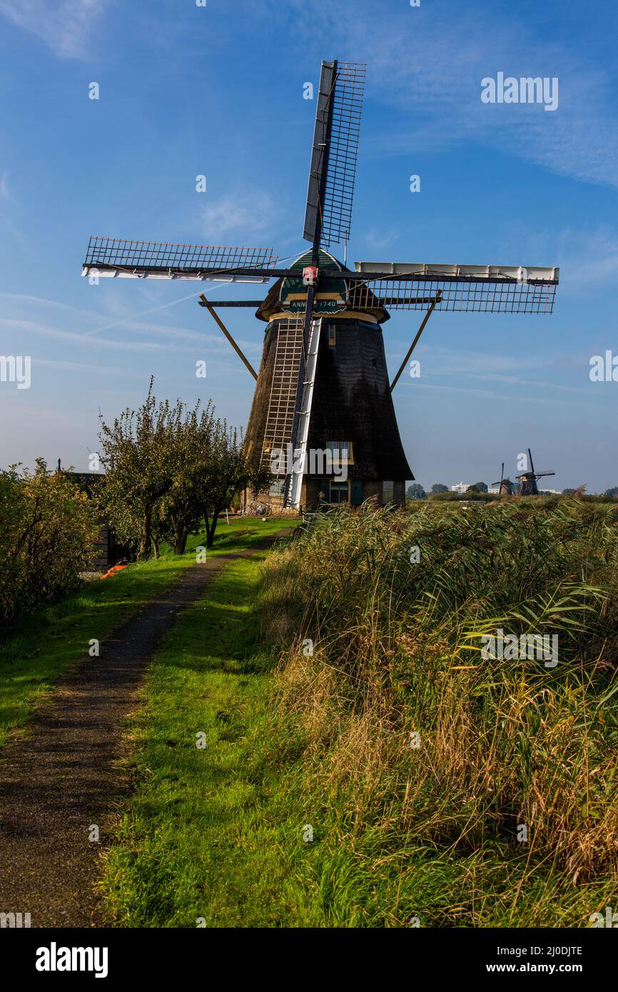 The windmills of Kinderdijk Stock Photo - Alamy