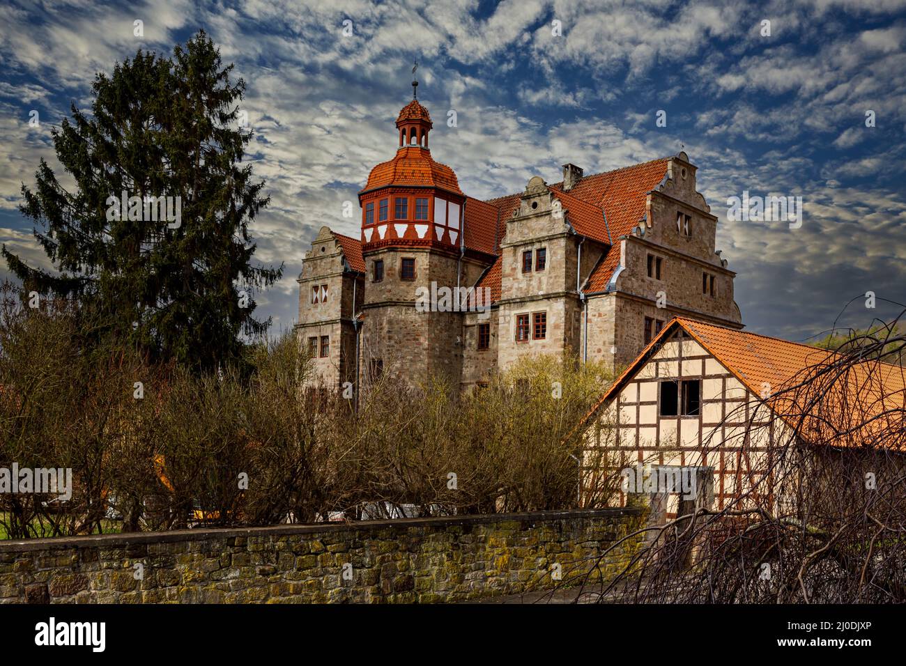 The Renaissance Castle of Nesselröden in Hesse Stock Photo - Alamy