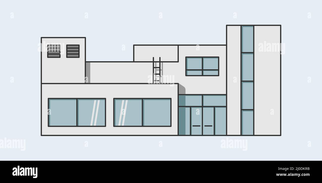 facade of the building vector illustration Stock Vector Image & Art - Alamy