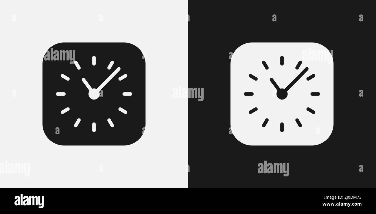 Clock vector basic shape icon Stock Vector Image & Art - Alamy