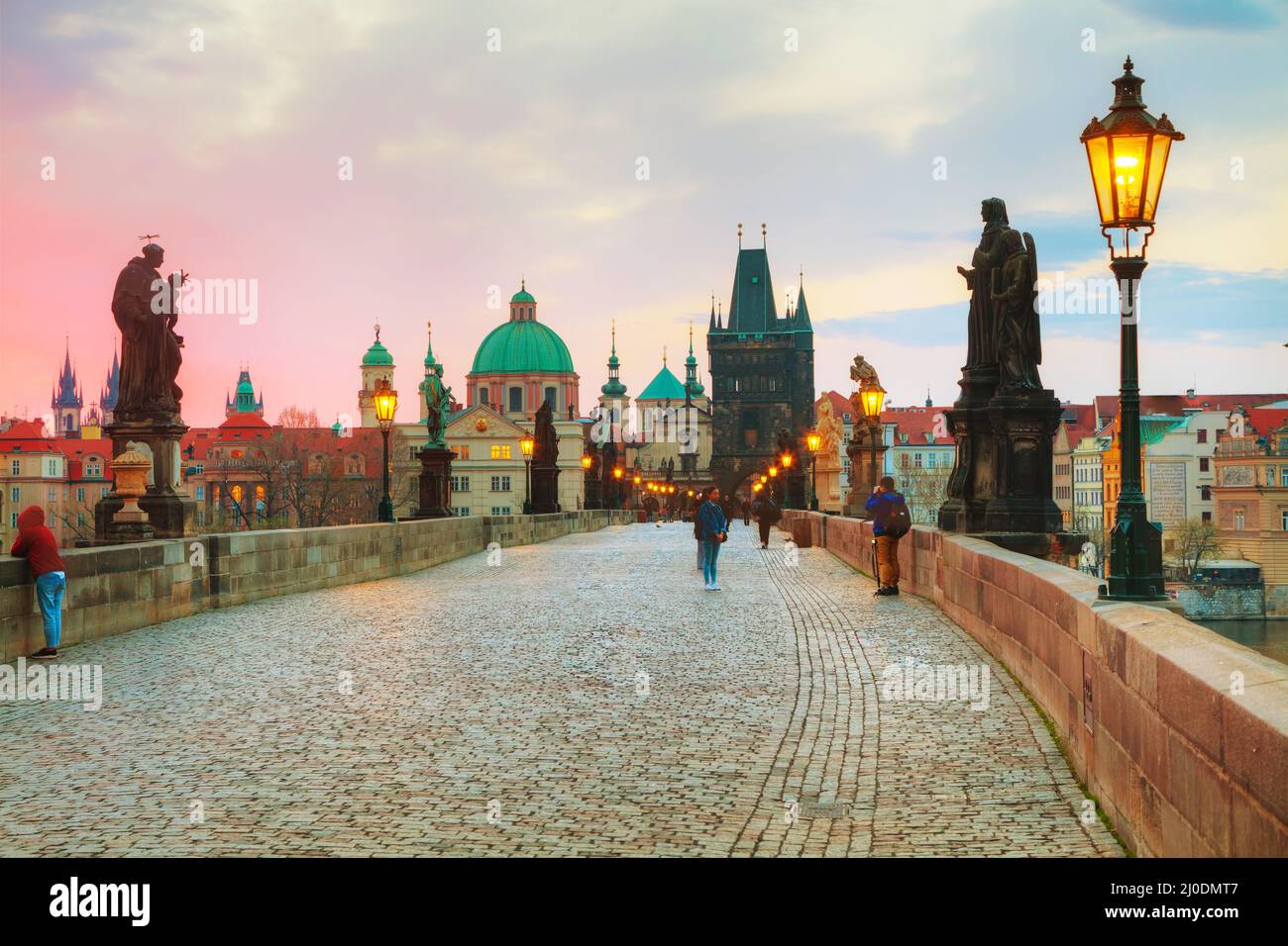 Prague at sunrise hi-res stock photography and images - Alamy