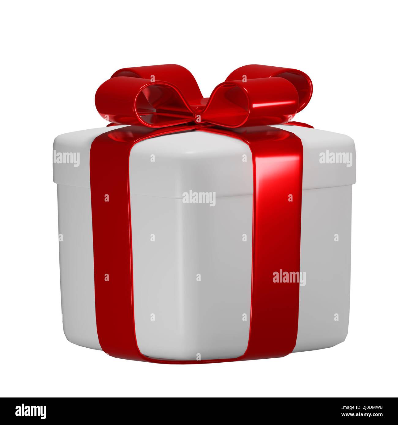 Realistic 3D Gift Box Cutout Stock Photo - Alamy
