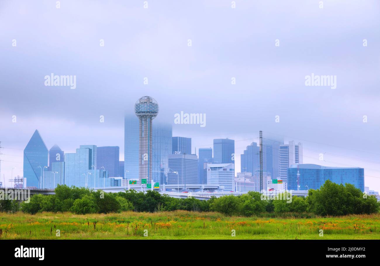 Overview of downtown Dallas Stock Photo - Alamy