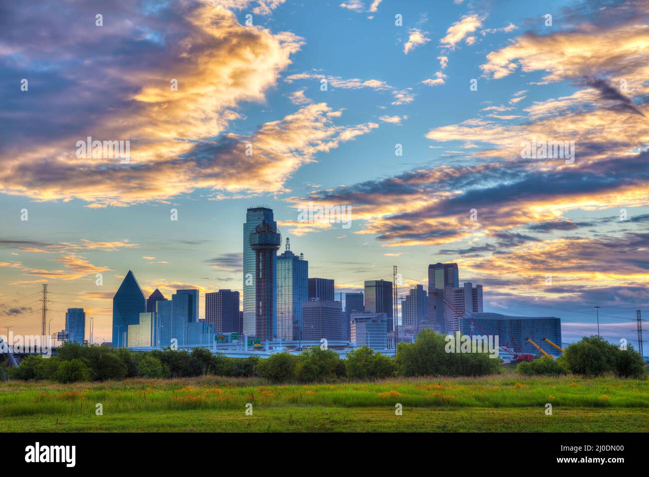 Overview of downtown Dallas Stock Photo - Alamy