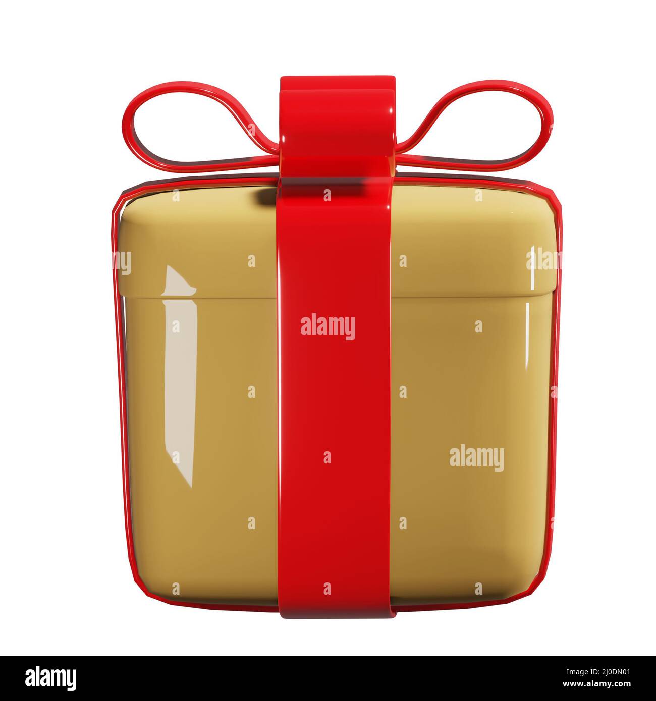 Realistic 3D Gift Box Cutout Stock Photo - Alamy