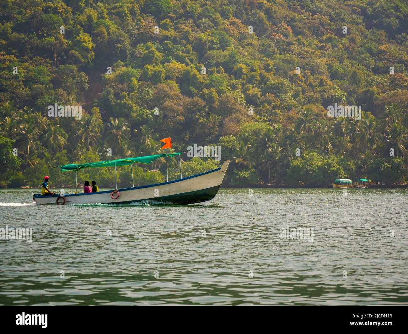 Malvan, INDIA - December 23, 2021 : Unidentified tourists enjoying boat ...