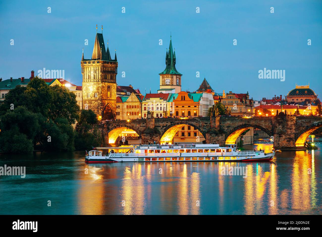 The Old Town Charles bridge tower in Prague Stock Photo - Alamy