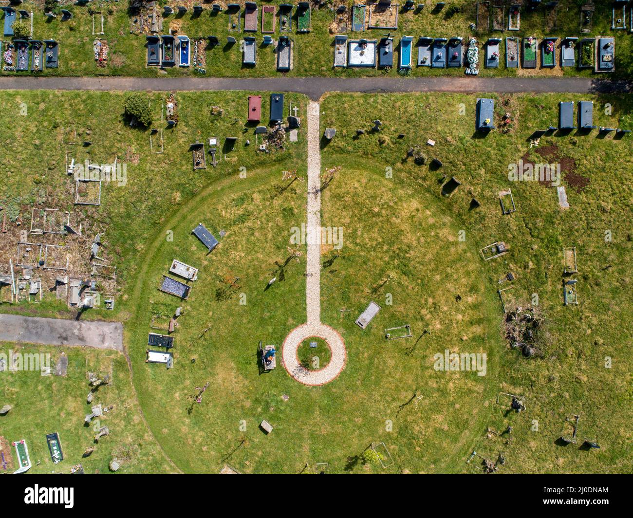 Drone shot of Arnos Vale Cemetery, Bristol, UK Stock Photo - Alamy