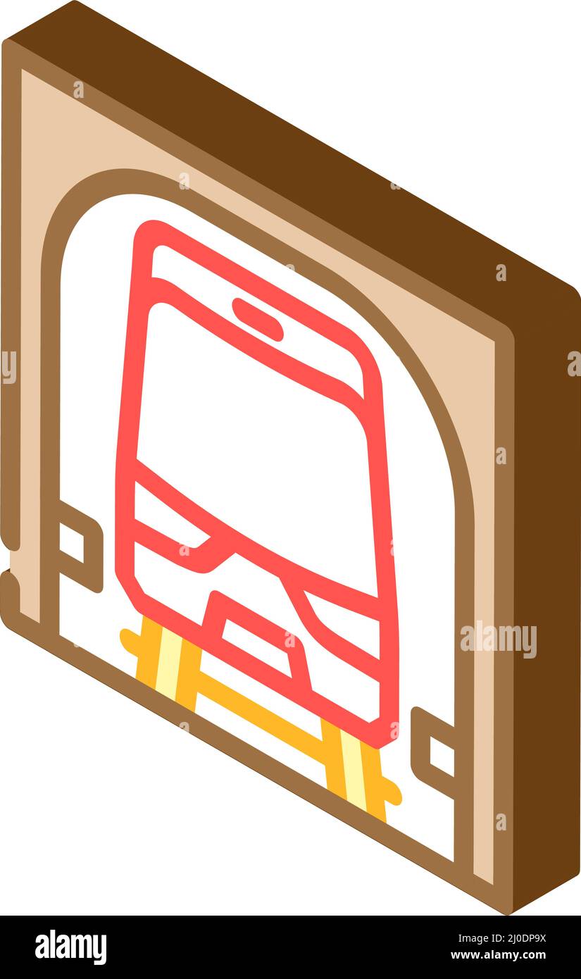 underground metro transport isometric icon vector illustration Stock ...