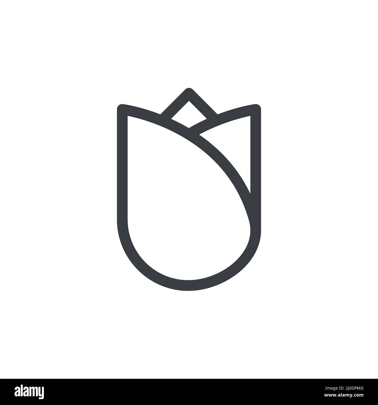 Flower line icon. Trendy outline flower symbol. Beautiful linear plant ...