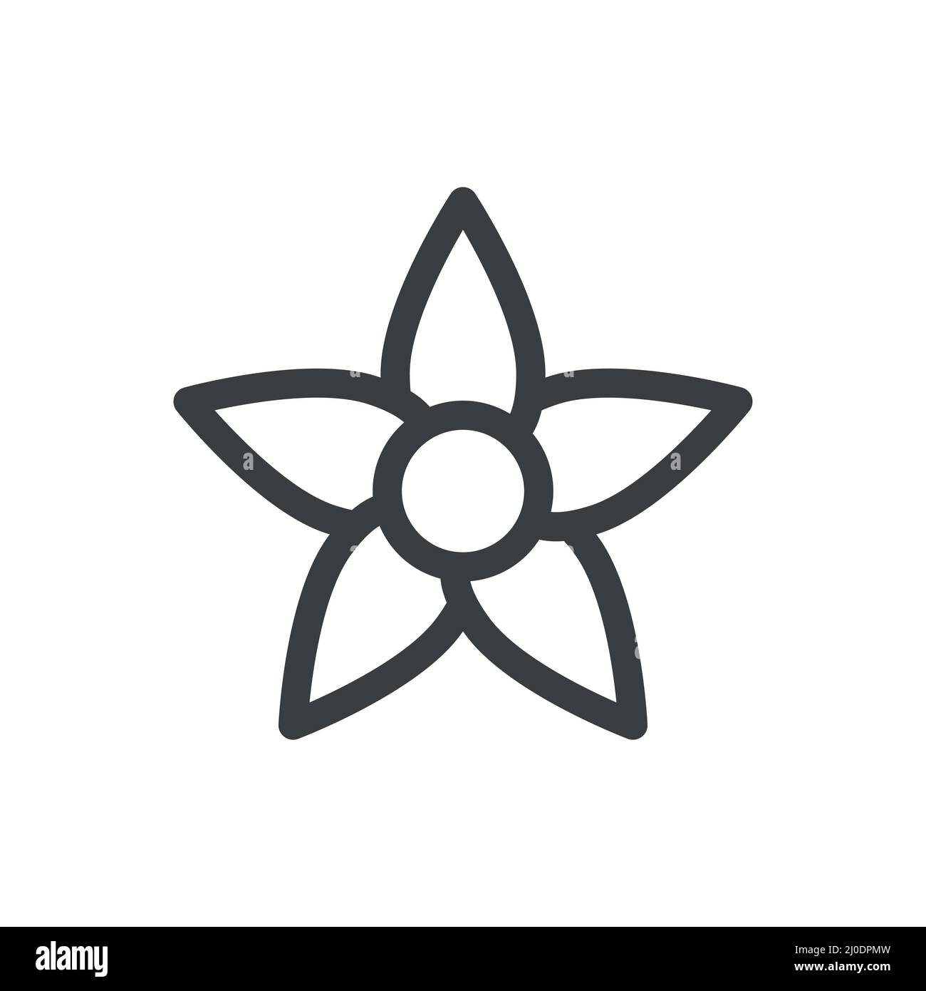 Flower line icon. Trendy outline flower symbol. Beautiful linear plant ...