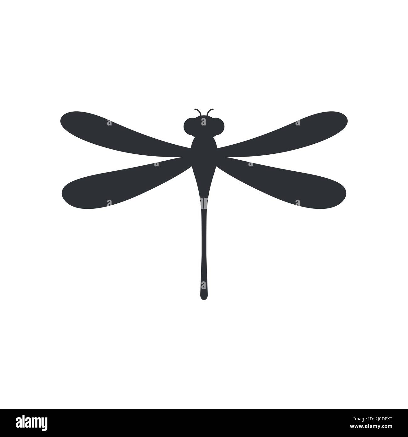 Cute dragonflies with dotted line route. Green dragonfly fling Stock ...