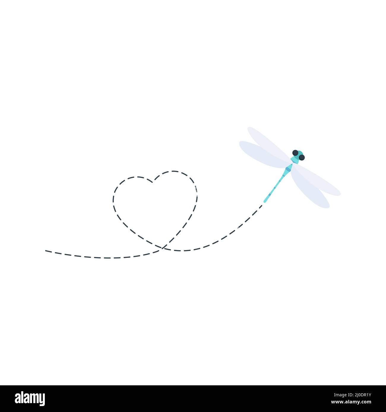 Dragonfly drawing Cut Out Stock Images & Pictures - Alamy