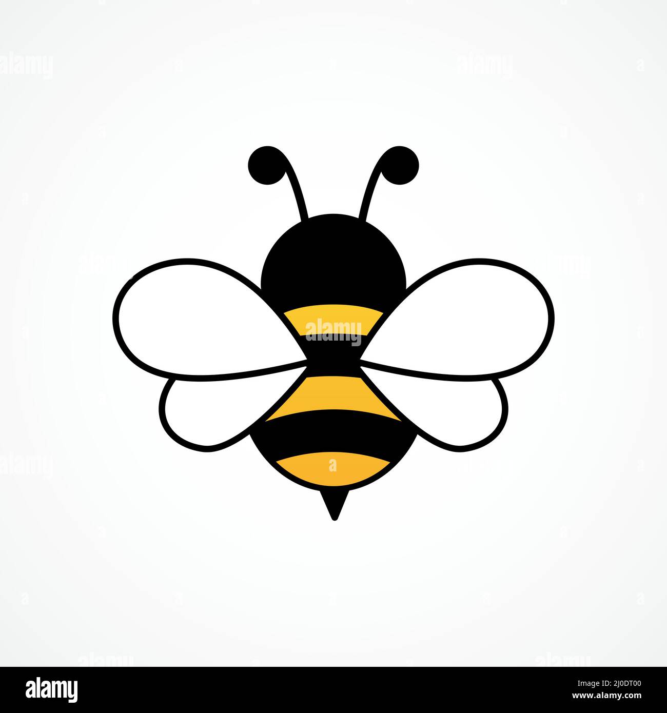 Bee cartoon flying character. Happy cute bee Stock Vector Image & Art ...