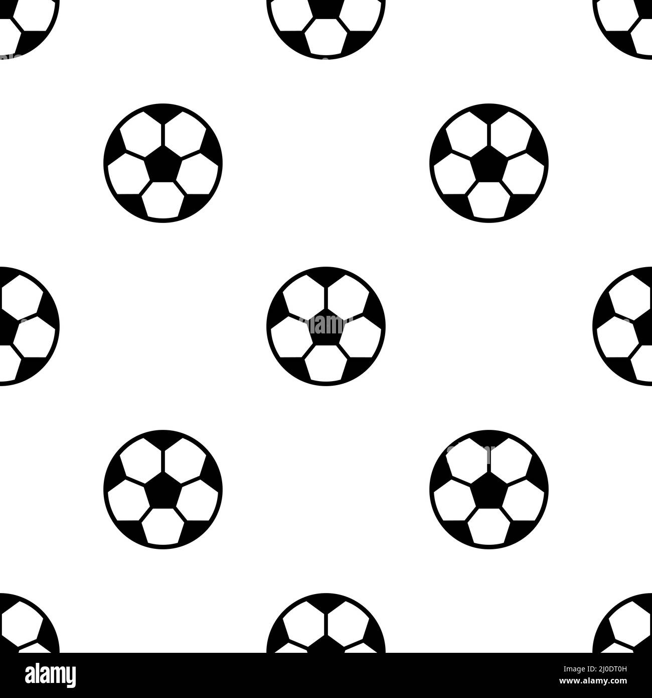Seamless pattern with soccer balls. Football pattern white background ...